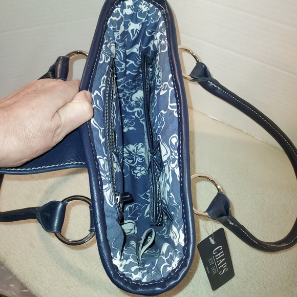 Chaps | Bags | Nwt Chaps Light Tan And Navy Blue Wicker Purse | Poshmark